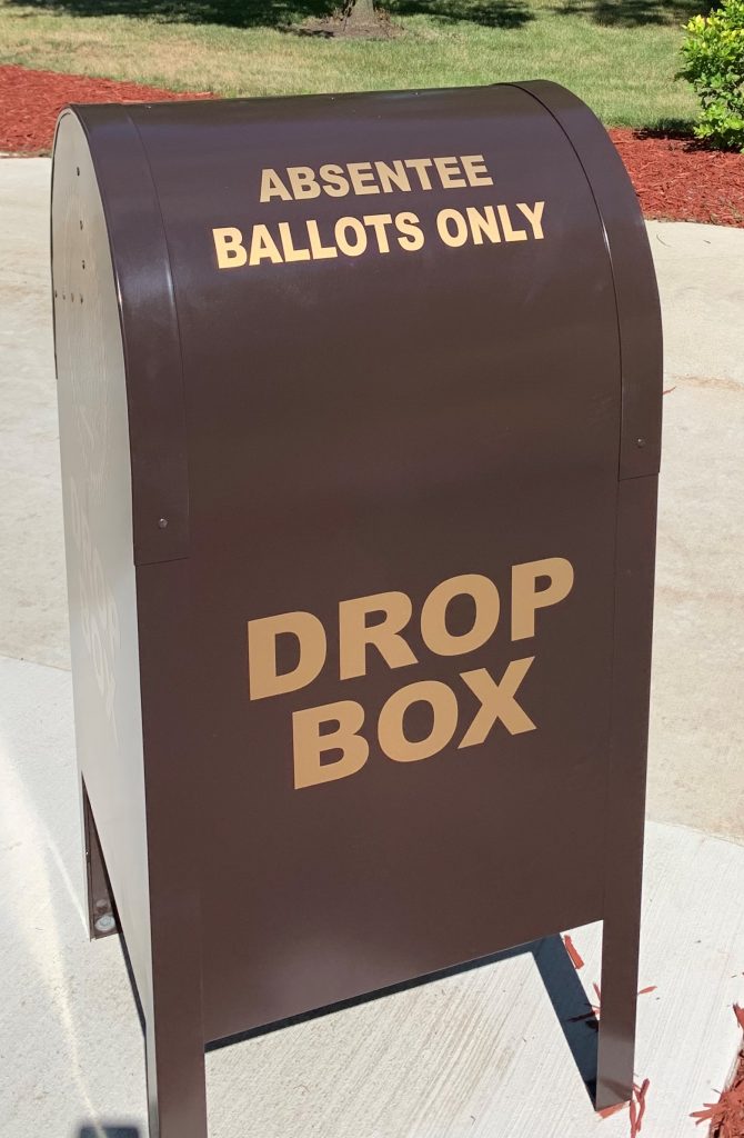 New Drop Box for Absentee Ballots Installed in Front of Flint City Hall ...