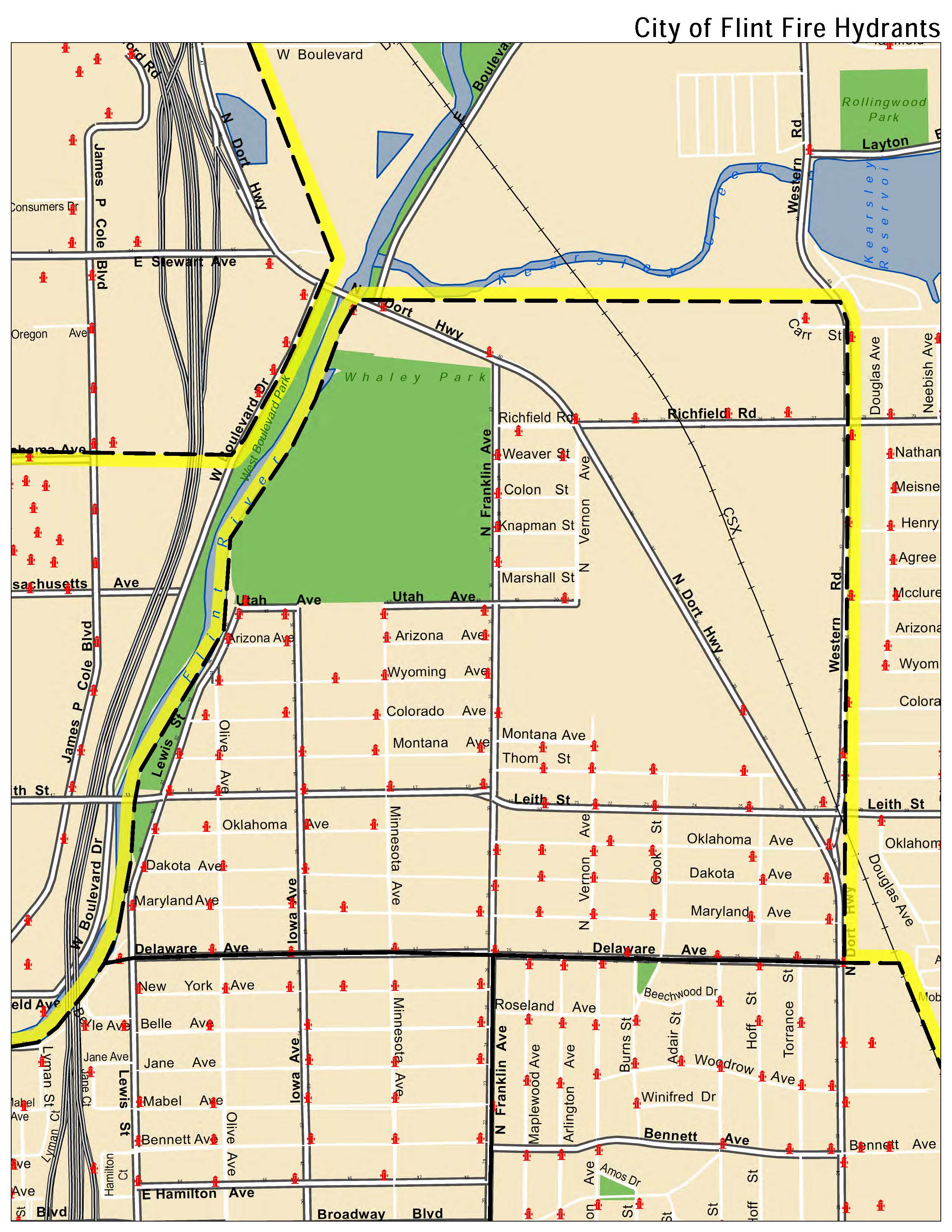 FALL 2015 Fire Hydrant Flushing Maps – City of Flint