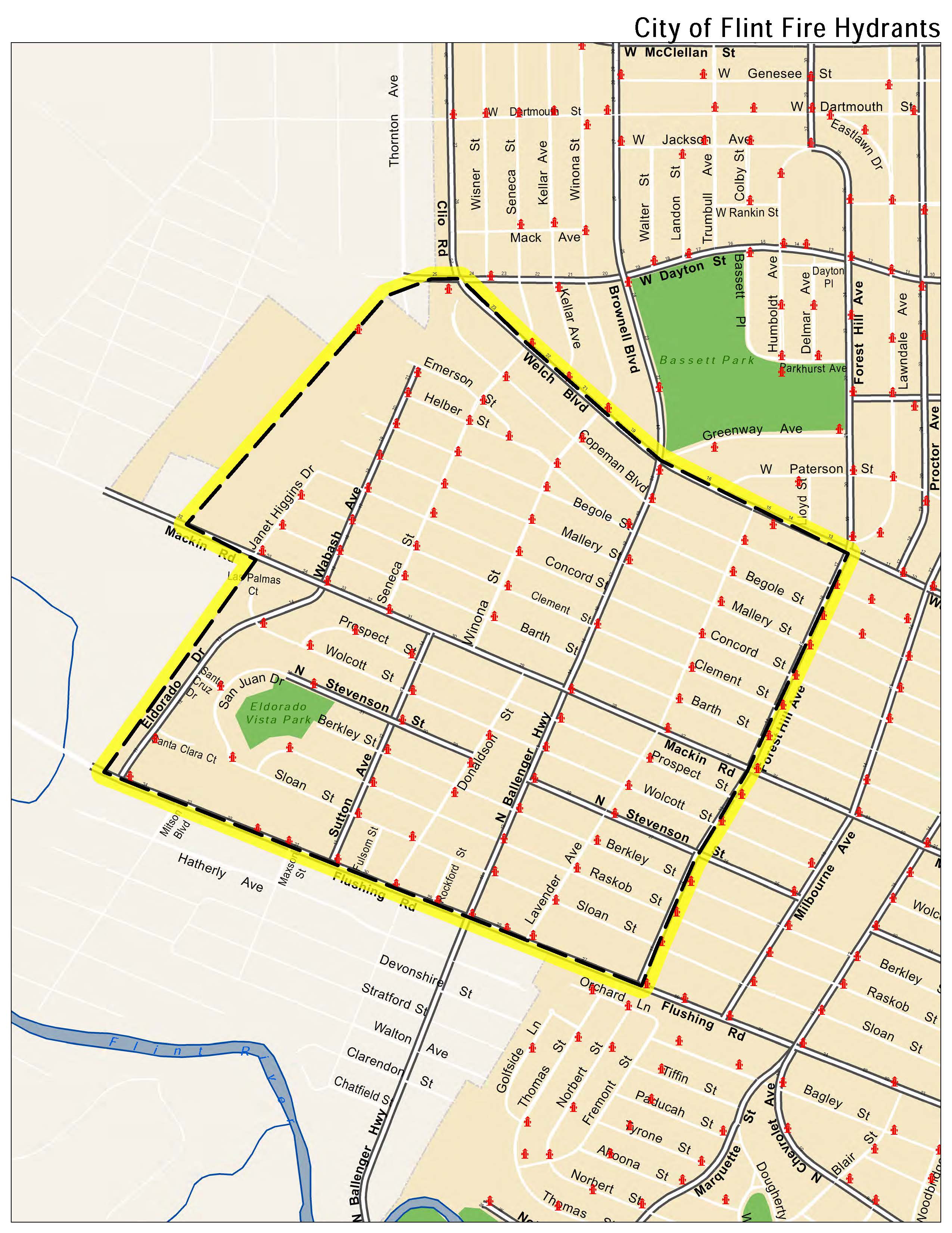 FALL 2015 Fire Hydrant Flushing Maps – City of Flint